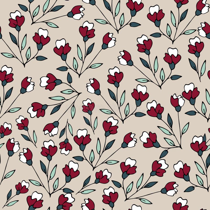 Floral Pattern stock vector. Illustration of font, flower - 265037947