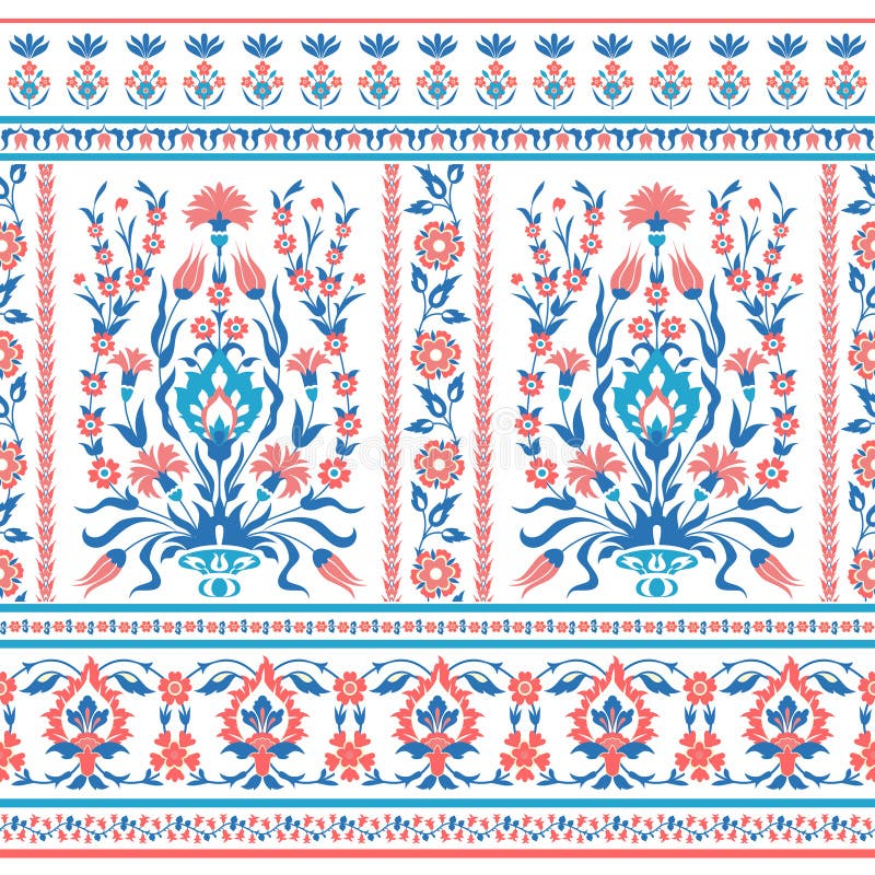 Folk style textile pattern stock vector. Illustration of cloth - 27143481