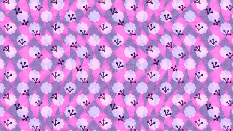Floral Pattern Illustration in Purple Light Colors Stock Illustration ...