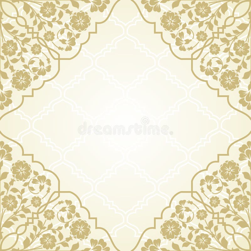 Floral Pattern for Invitation Card. Stock Vector - Illustration of ...