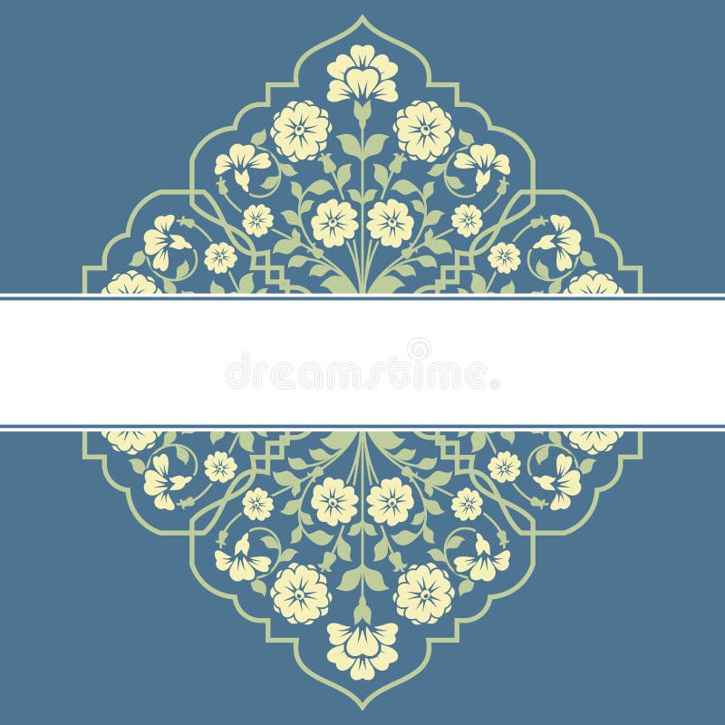 Floral Pattern for Invitation Card Stock Vector - Illustration of ...