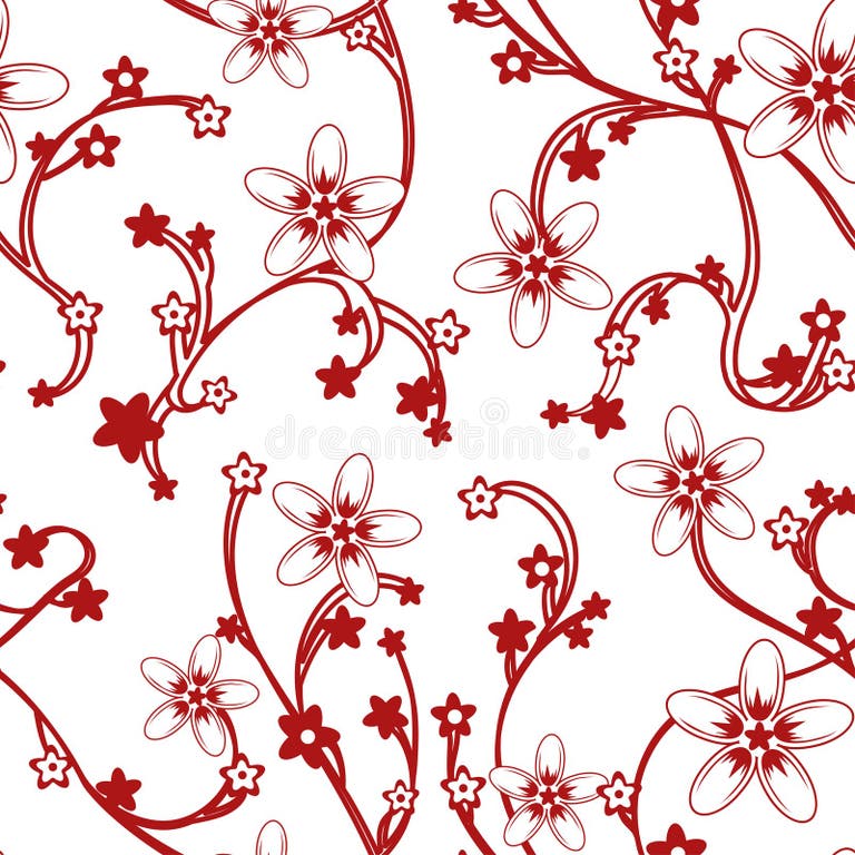 Floral Pattern - Retro Style Chinese Parttern Seamless Stock ...