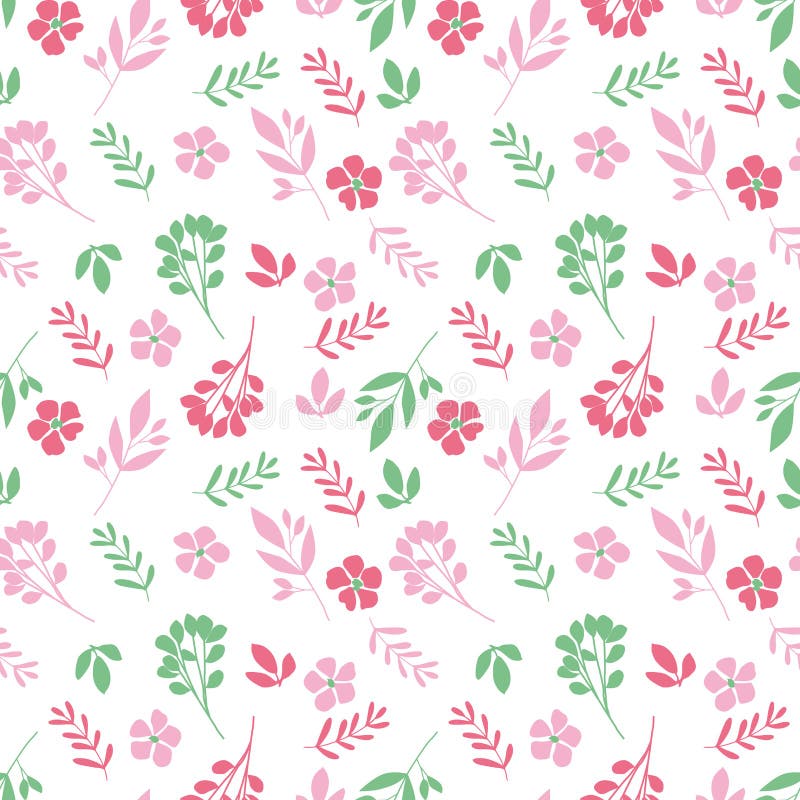 Floral Pattern in the Small Flower.Seamless Vector Texture Stock Vector ...