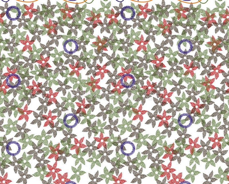 Floral Pattern Texture Design Stock Illustration - Illustration of ...