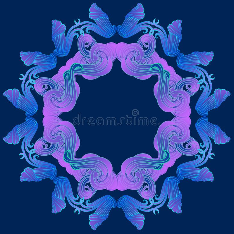 Floral pattern for frame stock vector. Illustration of invitation ...