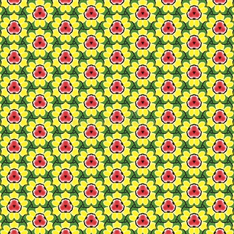 Floral Pattern, Vintage Geometric Pattern. Retro Style and Aesthetic ...