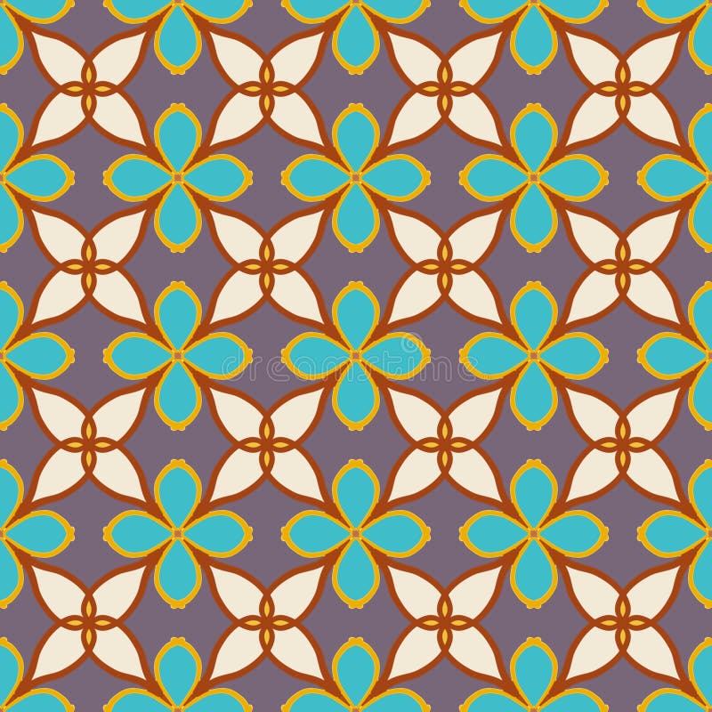 Floral Pattern, Vintage Geometric Pattern. Retro Style and Aesthetic ...