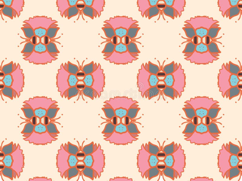 Floral Pattern, Vintage Geometric Pattern. Retro Style and Aesthetic ...