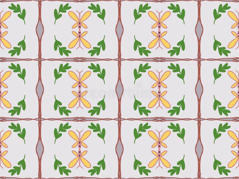 Floral Pattern, Vintage Geometric Pattern. Retro Style and Aesthetic ...