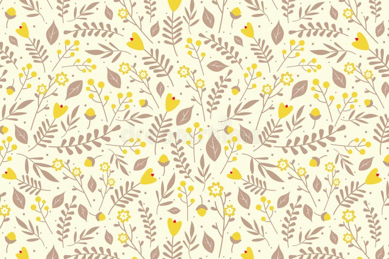 Yellow Flowers Pattern Stock Illustrations – 115,137 Yellow Flowers ...