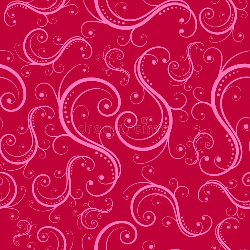 Floral Pink Seamless Pattern Stock Vector - Illustration of decorative ...