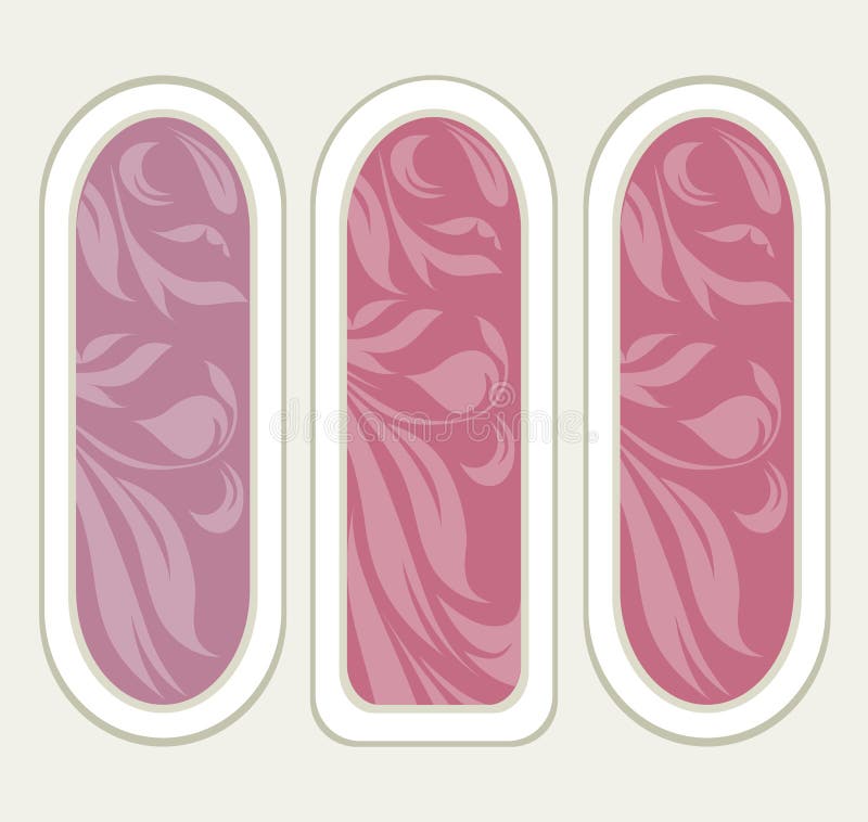Floral Pink Tags for Template Vector Stock Vector - Illustration of ...