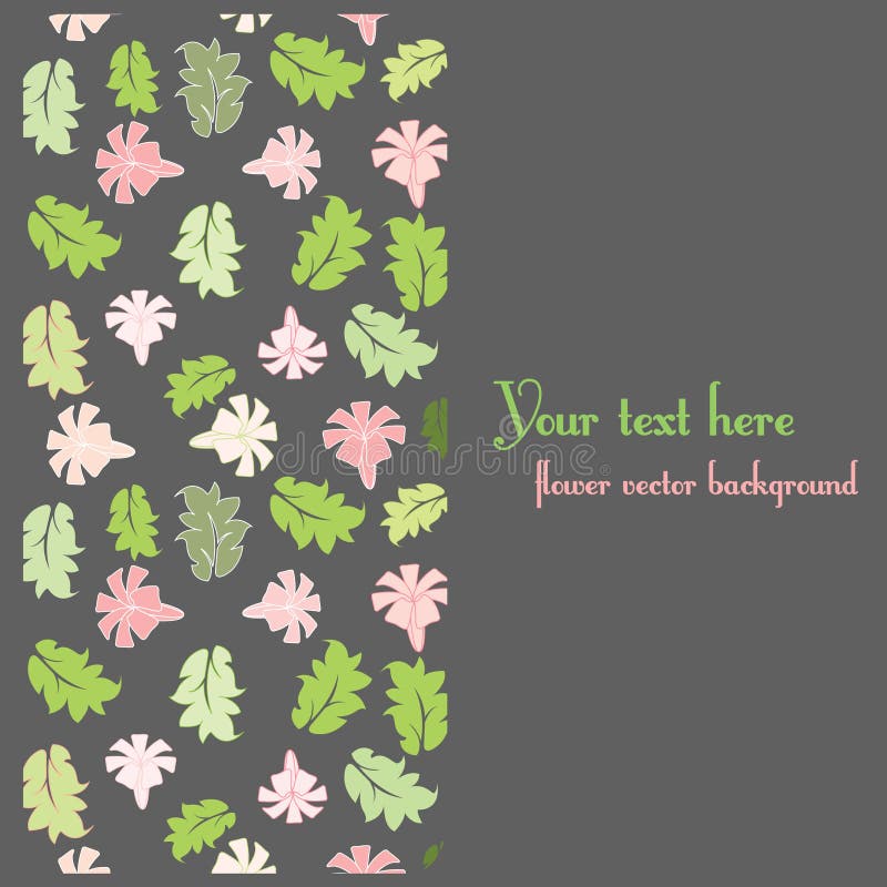 Floral postcard template stock vector. Illustration of paint - 31609174