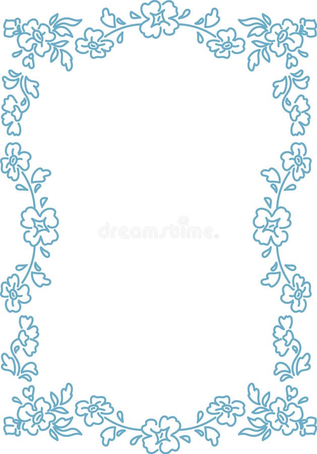 Floral Rectangle Border Stock Illustrations – 13,227 Floral Rectangle ...