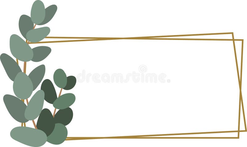 Floral Rectangle Frame stock vector. Illustration of ornate - 292309042