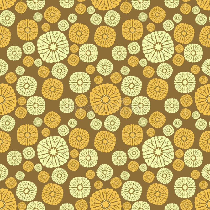 Floral Repeat Pattern Tile Wallpaper, Art Nouveau Seamless Background ...