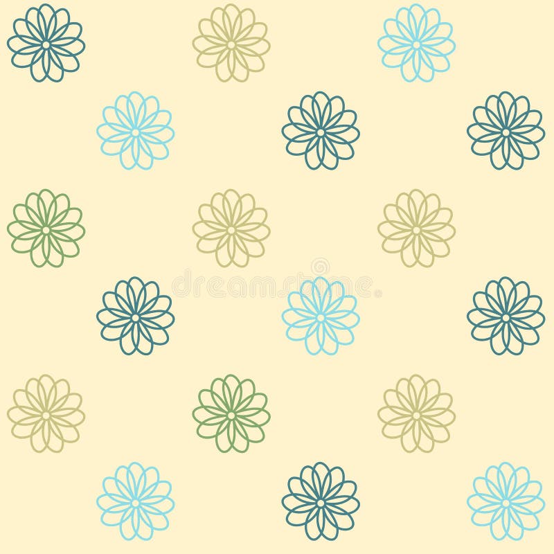 Floral Repeatable Background for Wallpapers, Banners and Covers Stock ...