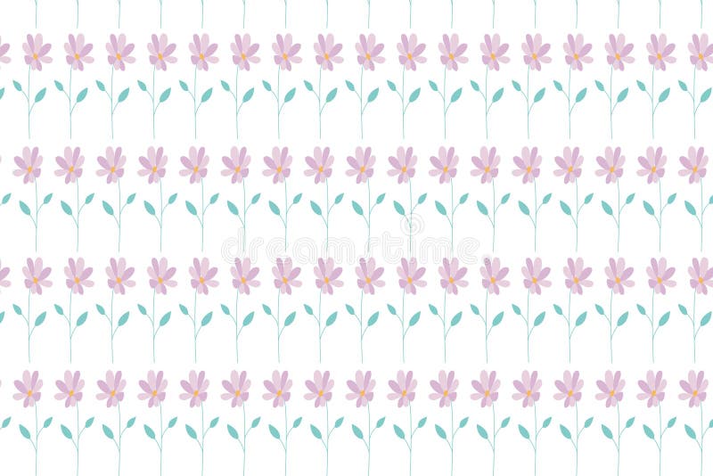 Floral Repeating Pattern. Summer Floral Background Stock Illustration ...