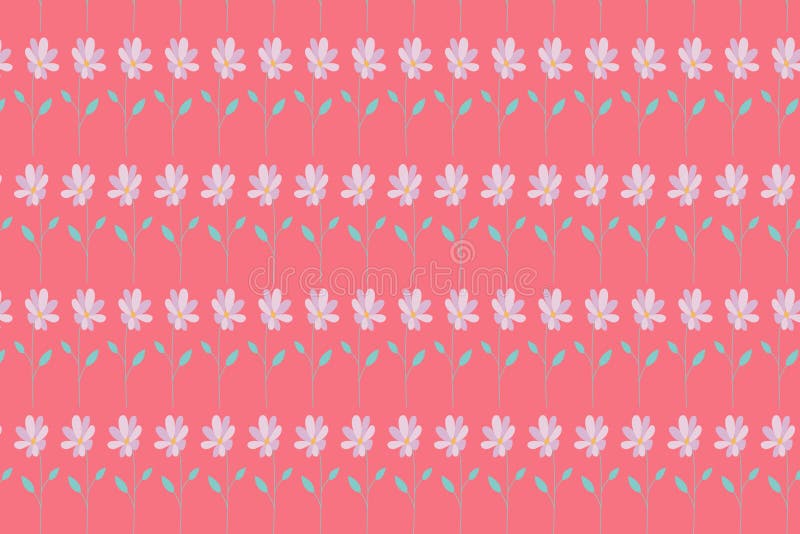 Floral Repeating Pattern. Summer Floral Background Stock Illustration ...