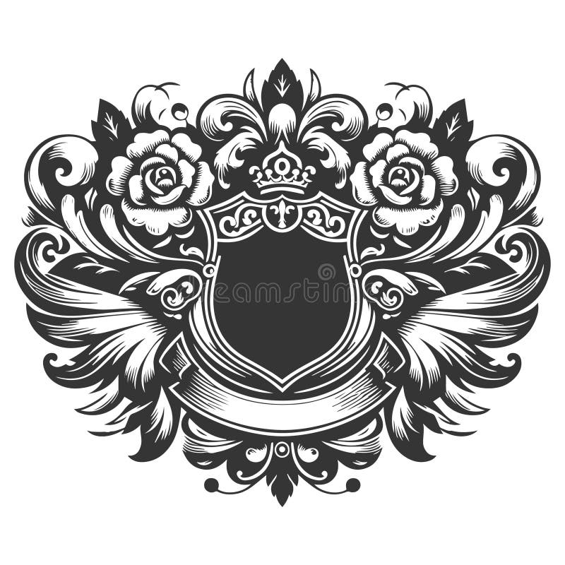 Floral Ribbon Vector Design Illustration Stock Vector - Illustration of ...