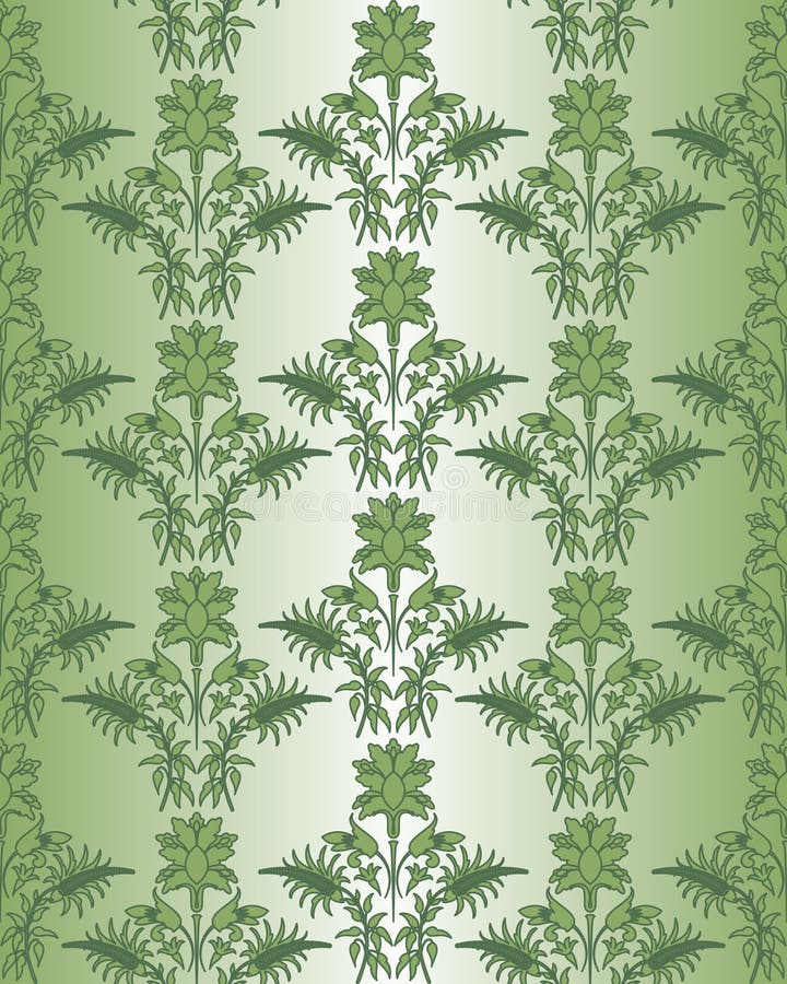 Floral rococo pattern stock vector. Illustration of style - 35538641