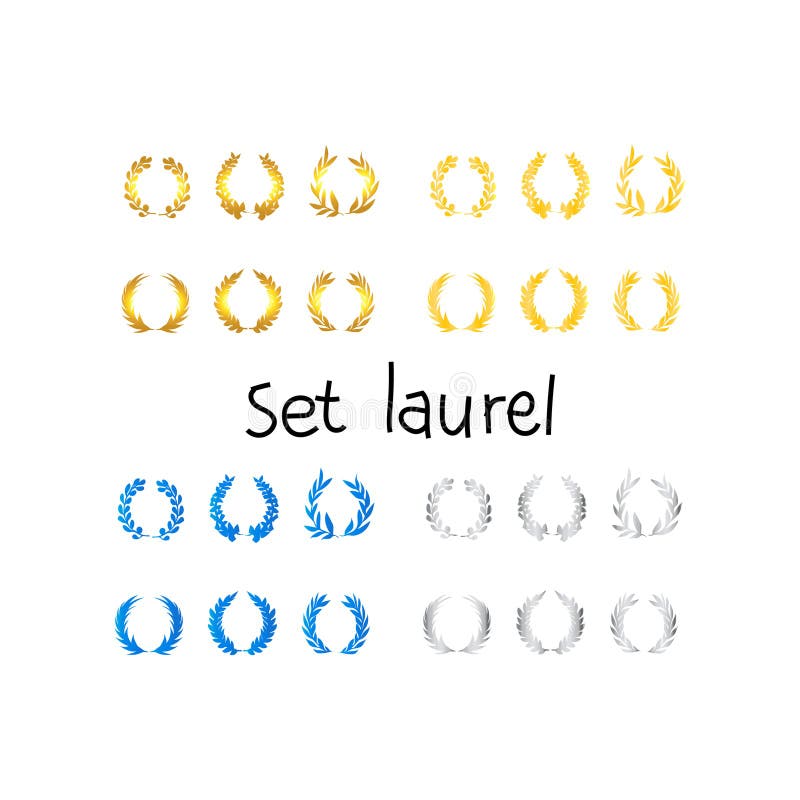 Floral Round Frames of Leaves Design Vector Illustration Stock Vector ...