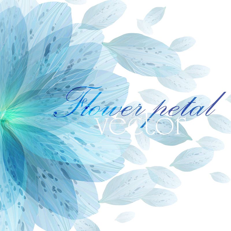 Floral Round Pattern Blue Flower Petals Stock Vector - Illustration of ...