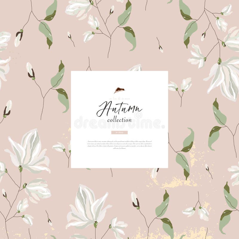 Floral Rustic Background in Violet Trendy Color with Flowers and ...