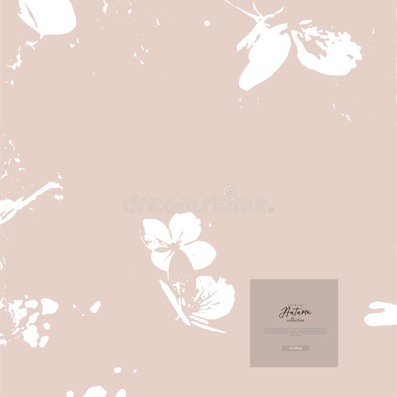 Floral Rustic Background in Violet Trendy Color with Flowers and ...