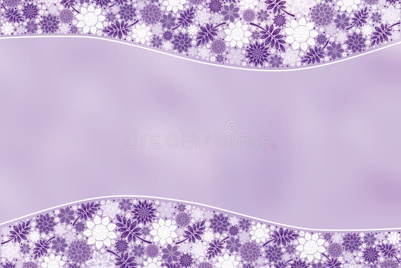 Floral scene purple stock vector. Illustration of graphic - 238837928