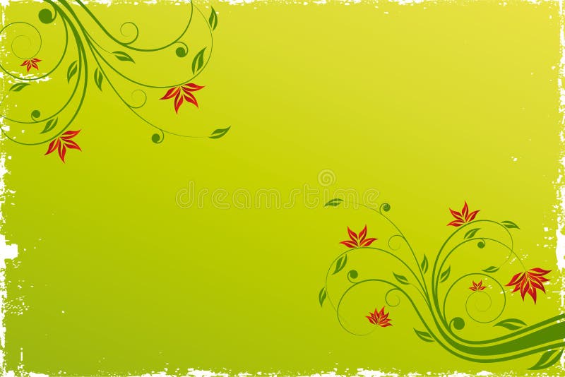 Floral scroll background stock vector. Illustration of design - 4759368