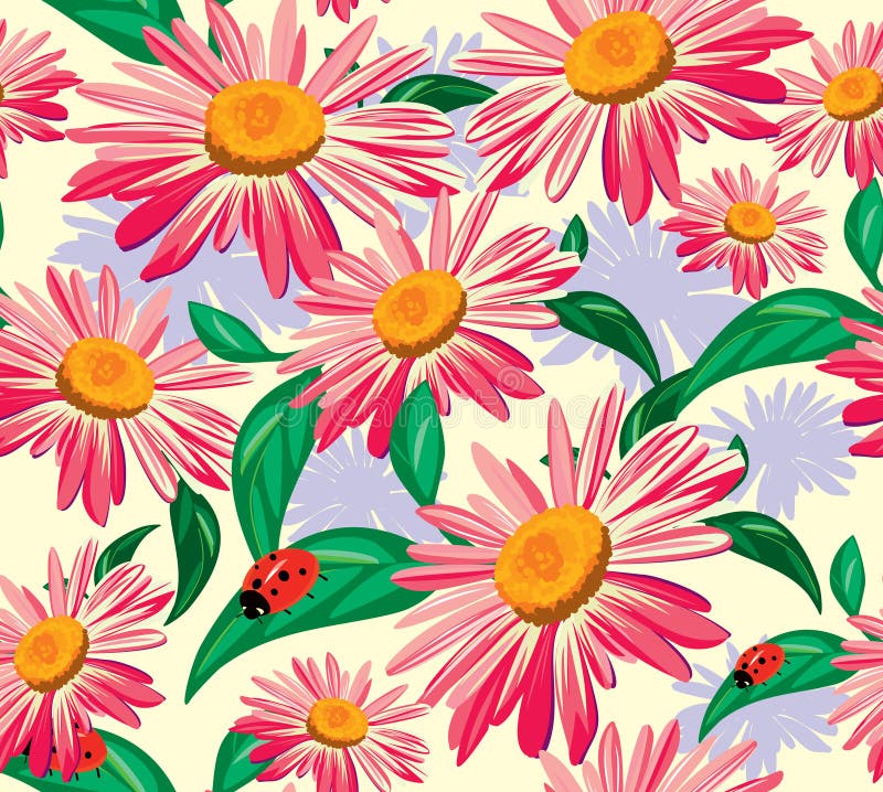 Floral Seamless Pattern stock vector. Illustration of leaf - 33247707