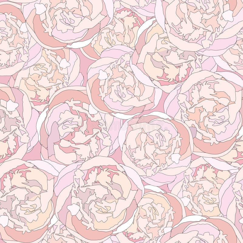 Floral Seamless Background Gentle Flower Pattern Stock Illustrations ...