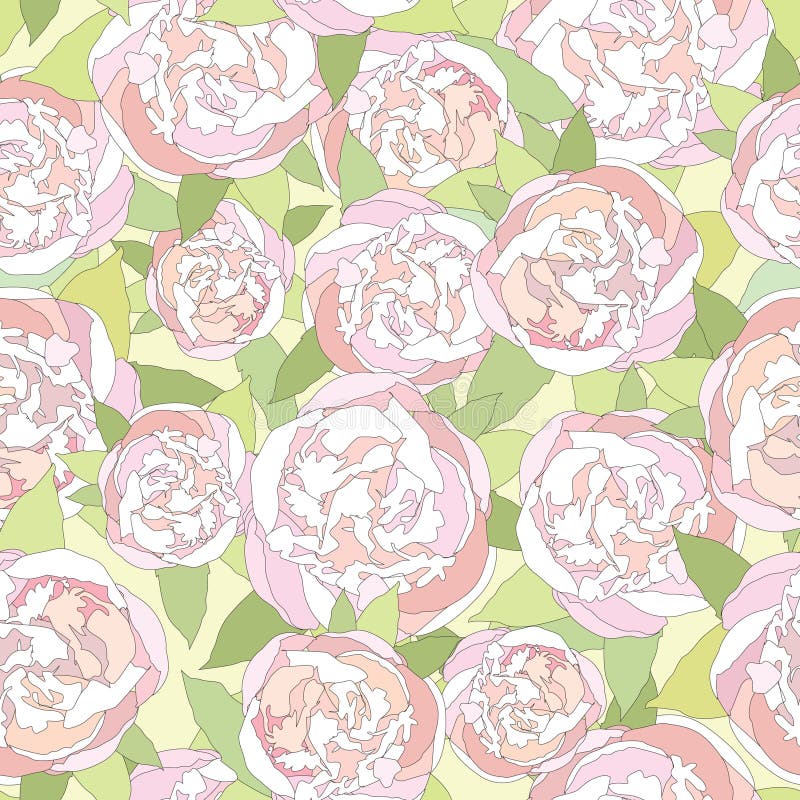 Floral Seamless Background Gentle Flower Pattern Stock Illustrations ...