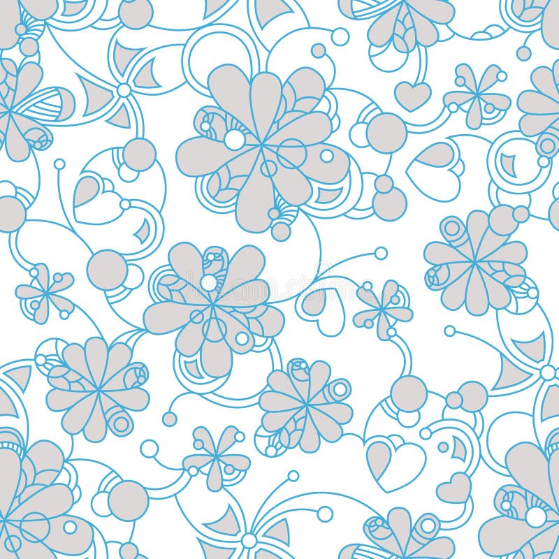 Floral Seamless Background Pattern for Continuous Stock Vector ...