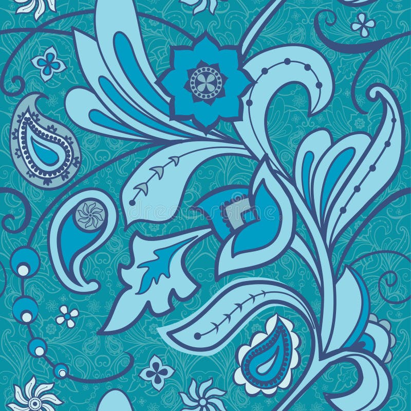 Floral Seamless Ornamental Background Picture. Image: 19490209