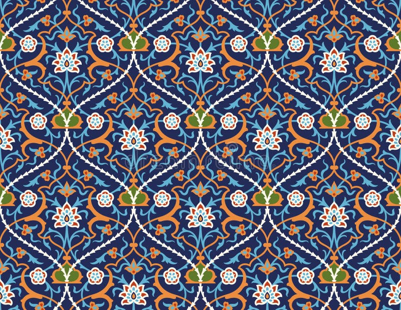 Beautiful Elegance Floral Seamless Pattern with Doodles, Flowers, and ...