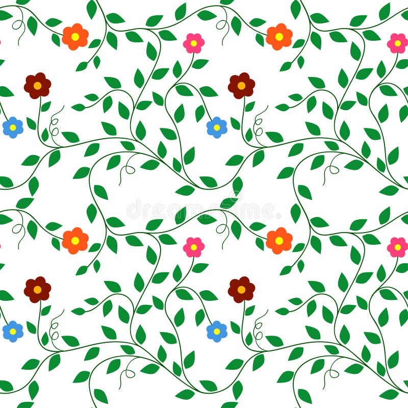 Blue Vines Damask Seamless Pattern Stock Vector - Illustration of ...