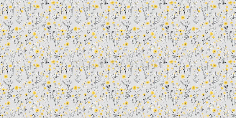 Floral Seamless Pattern Background Stock Illustration - Illustration of ...