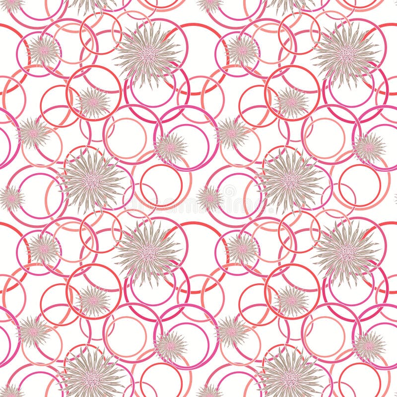 Floral Seamless Pattern , Cute Cartoon Flowers White Background. Stock ...