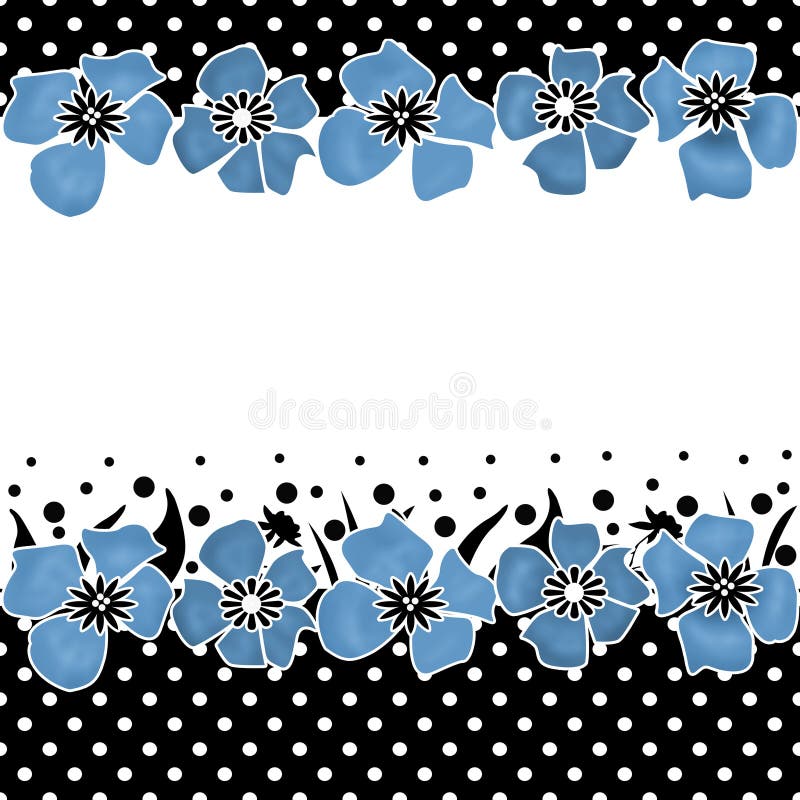 Floral Seamless Pattern with Cute Kids Flowers Background Stock ...