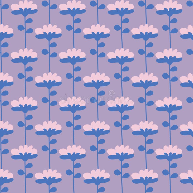 Floral Seamless Pattern. Delicate Colors. Vector Simple Print. Stock ...