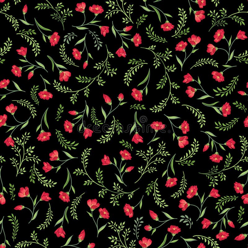Floral Seamless Pattern. Flower Background. Flourish Texture Stock ...