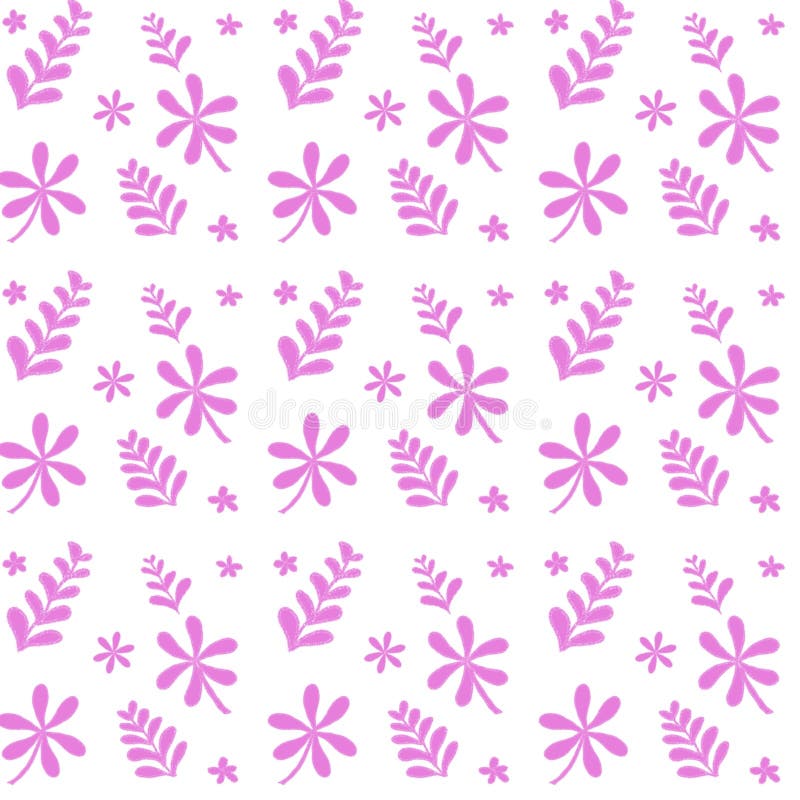 Floral Seamless Pattern Flower Minimal Pink Pattern Seamless Pattern ...
