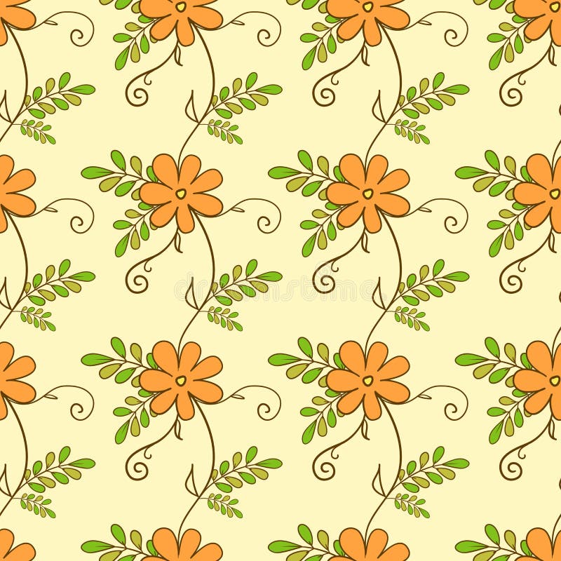 Floral Seamless Pattern. Flowers Background Stock Vector - Illustration ...