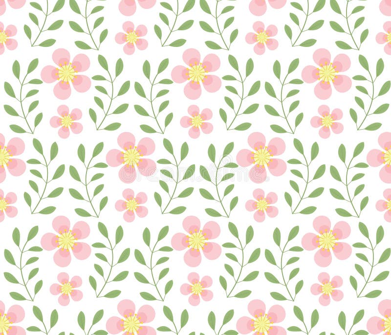 Floral Seamless Pattern. Flowers Repeating Texture. Botanical Endless ...