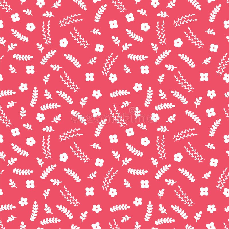 Floral Seamless Pattern with Hand Drawn Elements. Spring Theme ...