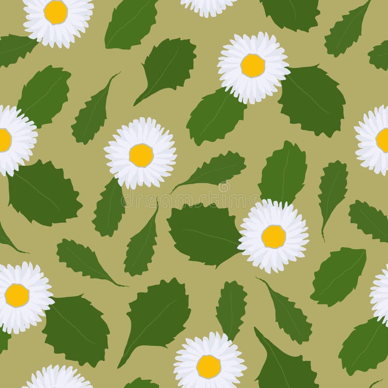Floral Seamless Pattern Hand Drawn Flower Graphic Design Stock Vector Illustration Of Retro