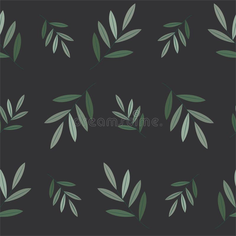 Delicate Pattern in the Form of Branches and Leaves. Wallpaper or ...