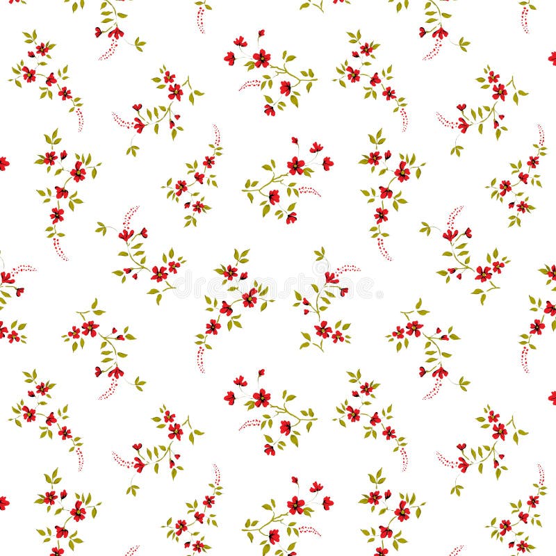 Floral Seamless Pattern on Master Background. Modern Floral Pattern ...